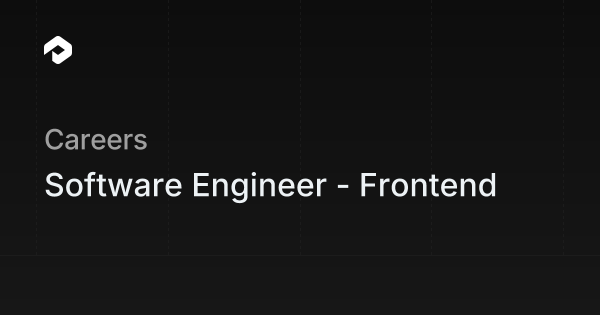 Software Engineer - Frontend